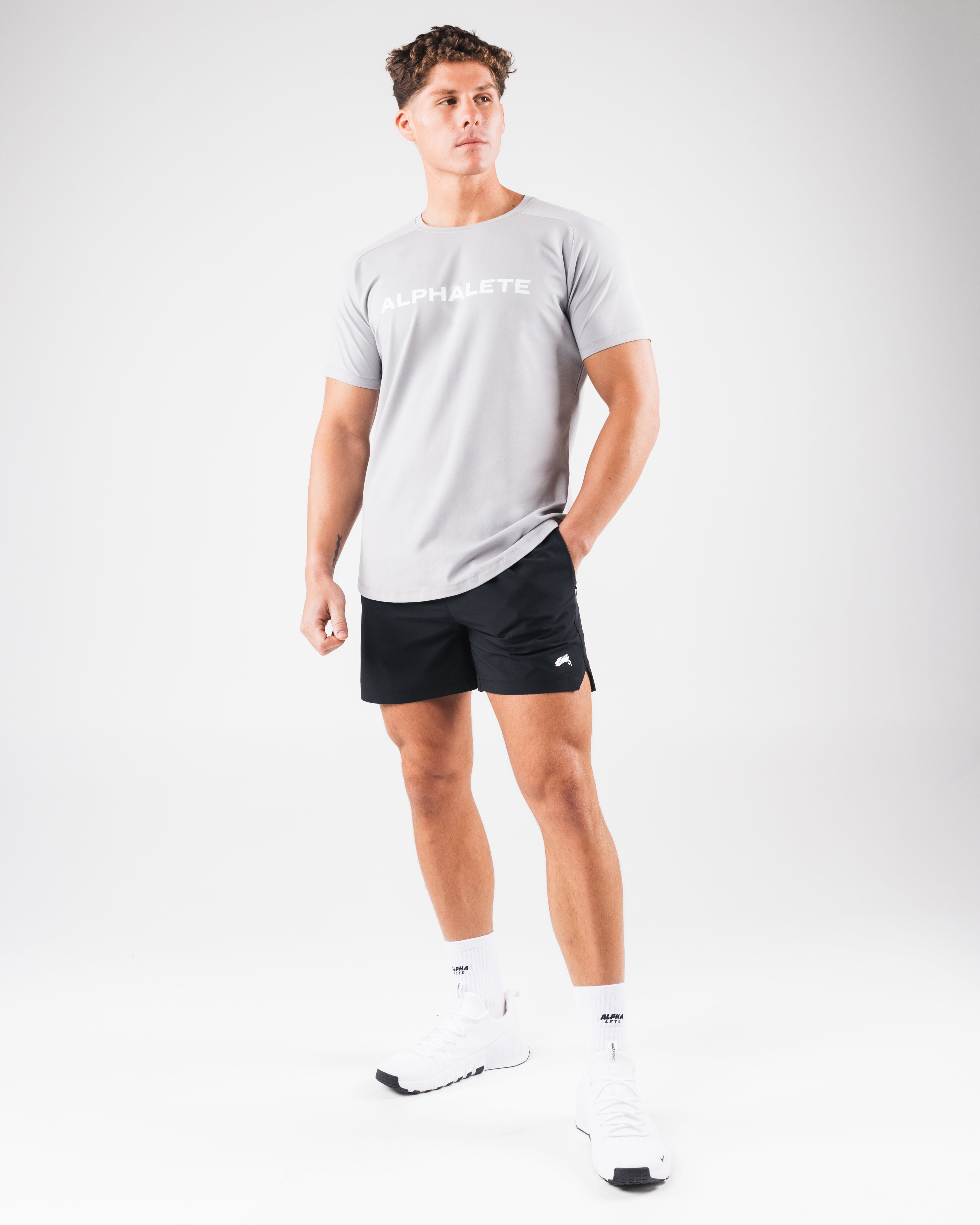 Core Tee - Chrome – Alphalete Athletics UK