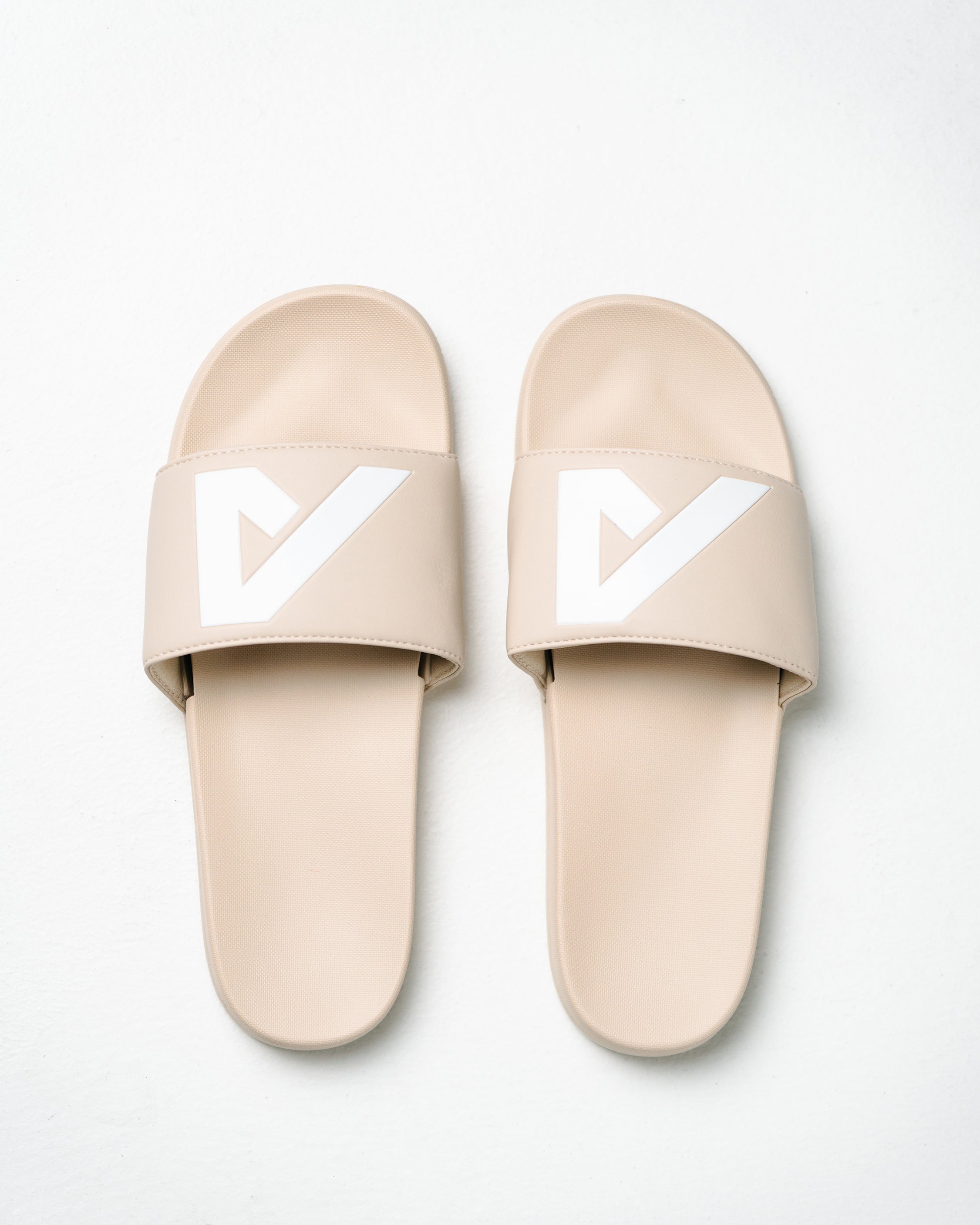 Alpha Slides - Cream / White | Workout Clothes | Alphalete – Alphalete ...