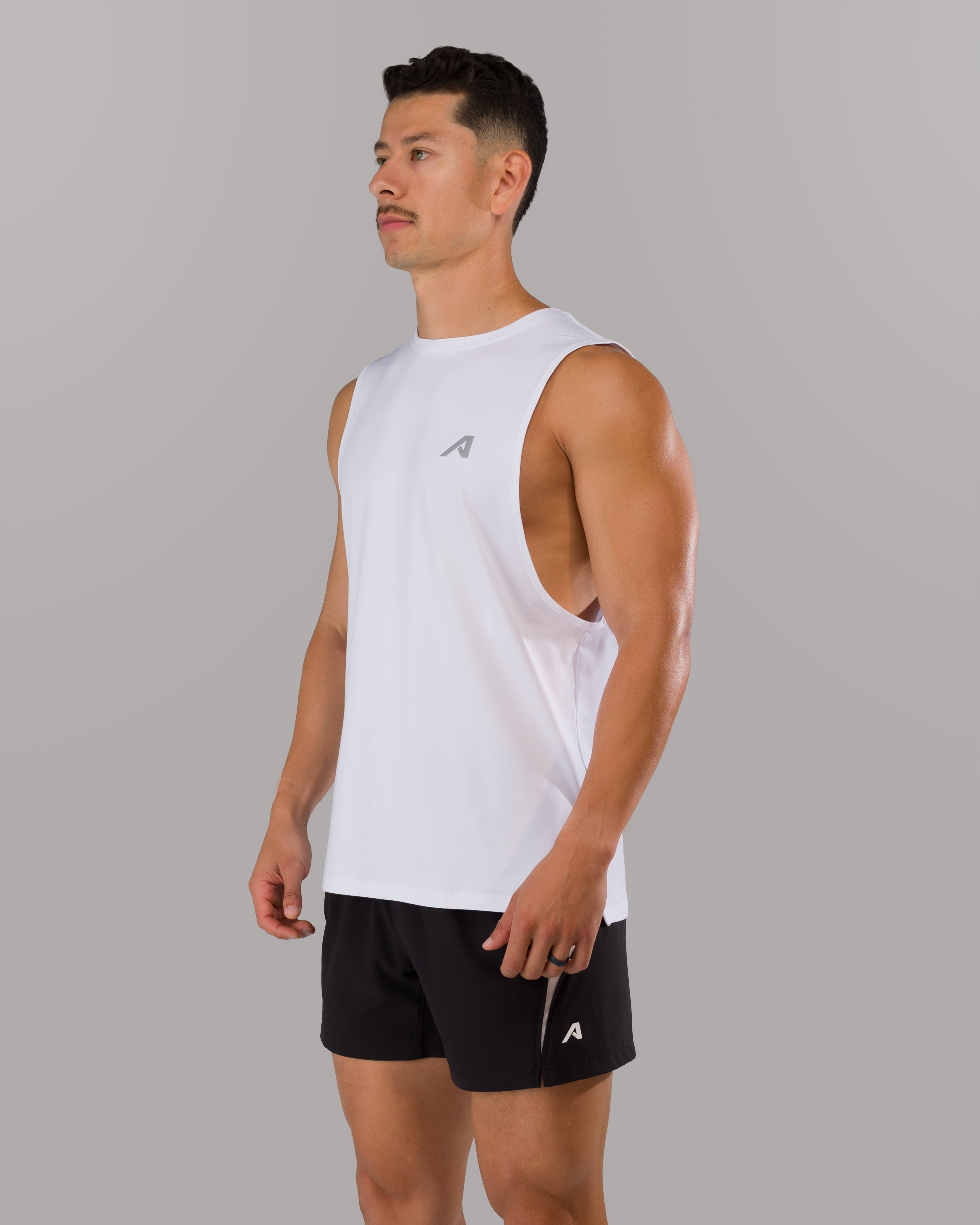 Adapt Cutoff - White – Alphalete Athletics UK