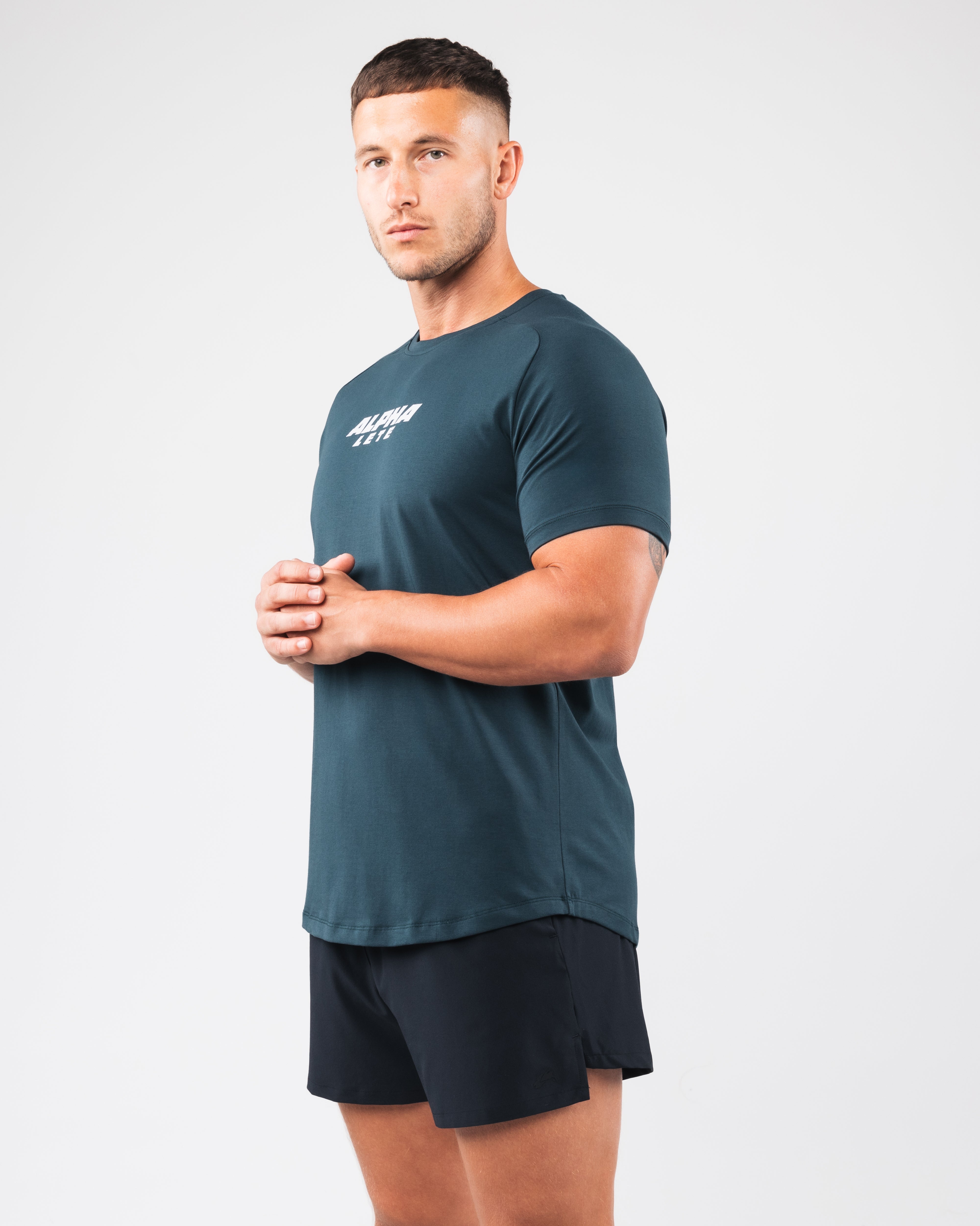 Force Core Tee - Dark Cyan – Alphalete Athletics UK