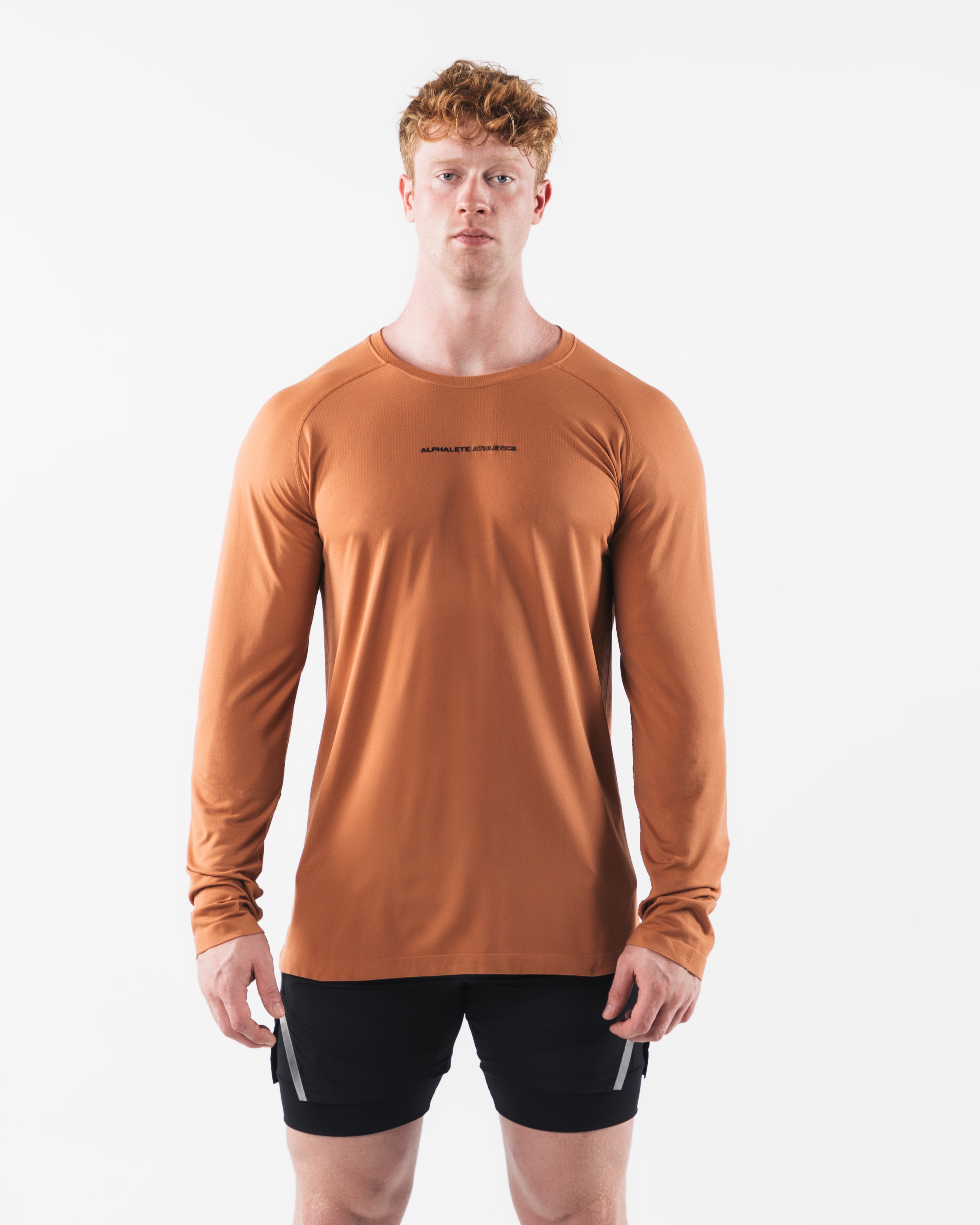 AA Airtech LS Tee - Alloy Orange – Alphalete Athletics UK